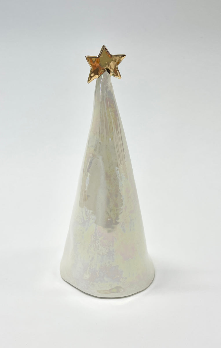 Ceramic Trees 22k Gold + Mother of Pearl Individual #3 (6 inches ...